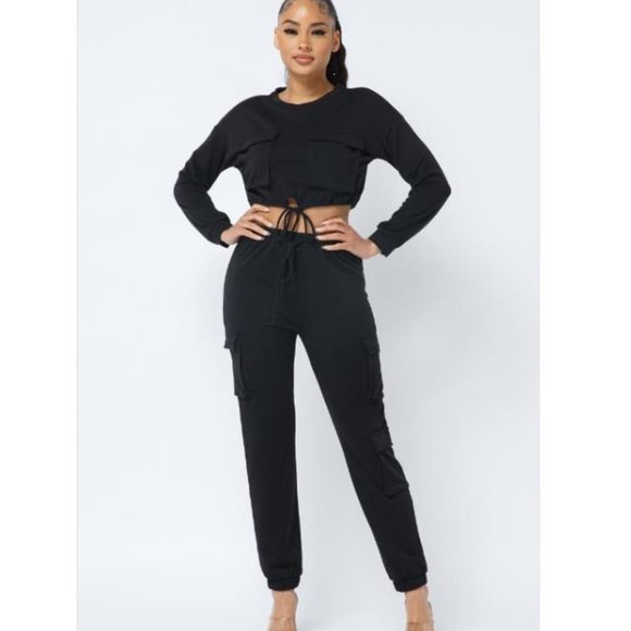 Pants & Jumpsuits | 2 Pc French Terry Set | Poshmark